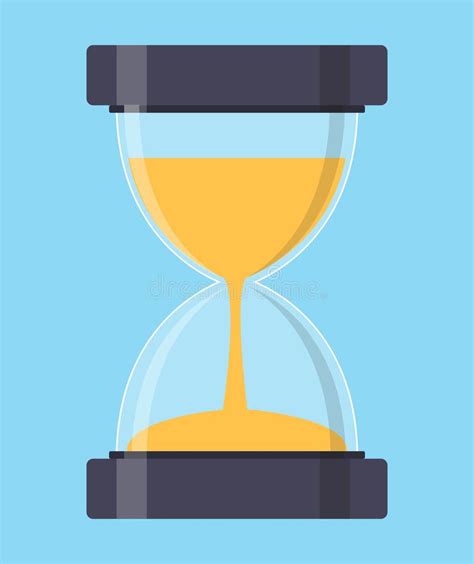 Icono De Sandglass En El Fondo Blanco Reloj De Arena Del Tiempo