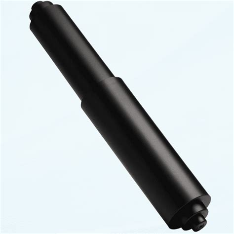 Plastic Spring Loaded Toilet Paper Roll Holder Rod Replacement Black