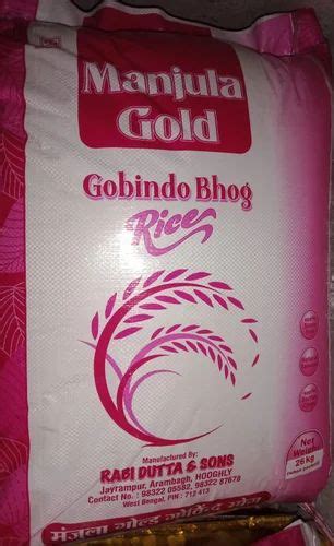 Manjula Gold Gobindo Bhog Rice Packaging Type Hdpe Bag At ₹ 65kg In