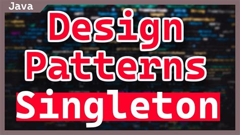 Singleton Design Patterns Youtube