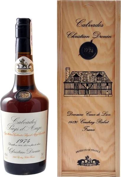 Кальвадос Coeur De Lion Calvados Pays D`auge 1974 0 7 л Кристиан