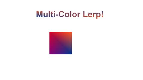 Multi Color Lerp By Npc Gamemaker Marketplace