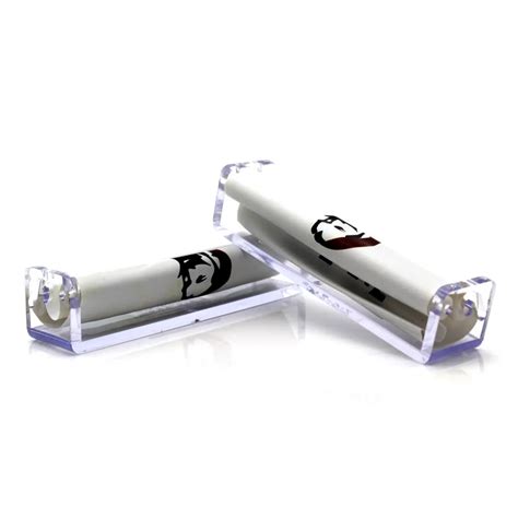 ₩1613에서 플라스틱 흡연 담배 롤링 머신 적합한 110mm 크기 종이 수동 담배 롤러 버튼 쉬운 손 흡연 액세서리 Dhgate