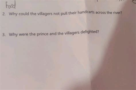 Why Could The Villagers Not Pull Their Studyx