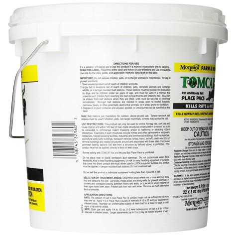 Tomcat Rat And Mouse Bait Place Pacs Home And Office Supplies On Sale