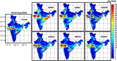 Spatial Distributions Of Mean Precipitation Mmday Over India Using