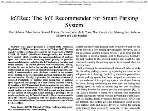 Yasir Saleem On Linkedin Internetofthings Iot Parking Smartparking