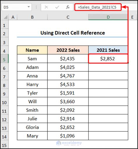 How To Reference Cell In Another Sheet Dynamically In Excel