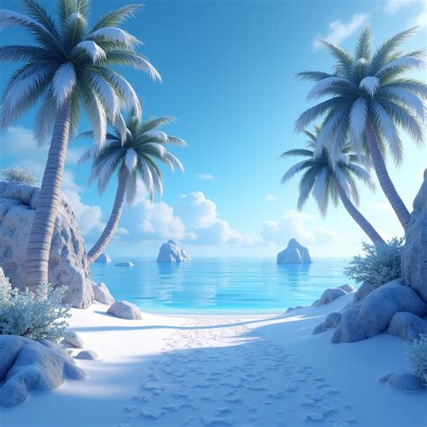 Disney Pixar Frozen Beach 3d Render Stable Diffusion Online
