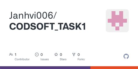 GitHub Janhvi CODSOFT TASK
