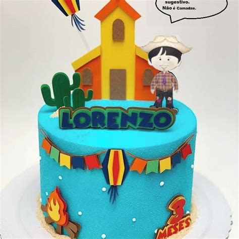 Arquivo de Corte Topo de Bolo Festa Junina São João Elo7