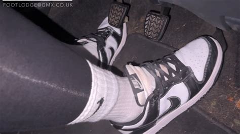 Driving Home In My Nike Dunk Sneakers And White Nike Socks Amelie
