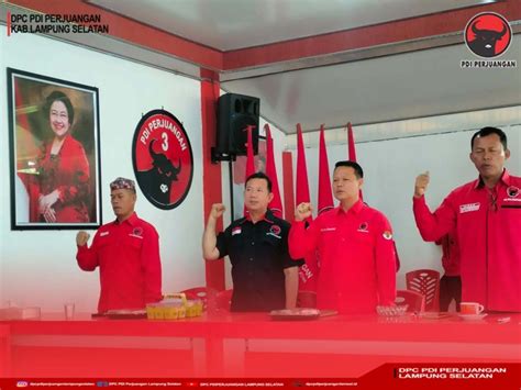 Laksanakan Instruksi Partai DPC PDI Perjuangan Kabupaten Lampung