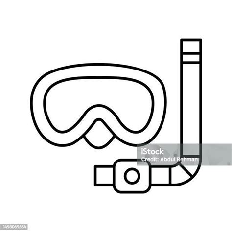 쉽게 편집하거나 수정할 수 있는 다이빙 개요 벡터 아이콘 0명에 대한 스톡 벡터 아트 및 기타 이미지 0명 벡터 스노클 Istock