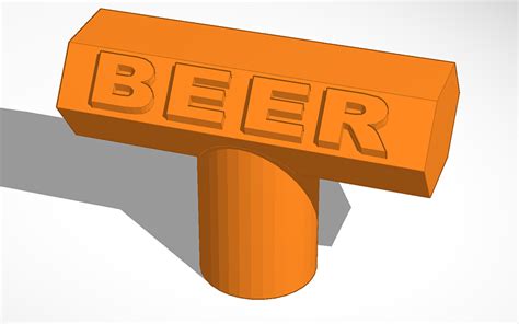 3d Design Beer Tap Handle Tinkercad