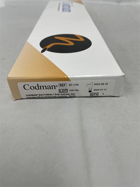 Nuevo Integra 82 1745 Codman Bactiseal Evd Catheter Set 35cm