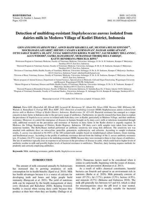 Pdf Detection Of Multidrug Resistant Staphylococcus Aureus Isolated
