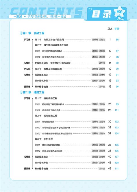 2024一遍过高中生物学选择性必修三人教版新教材同步高二课时教辅考点一遍过教辅课本完全解读必刷题选择性必修3分层训练基础综合虎窝淘