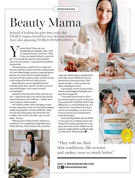 Mikash Skincare Featured In Mama Disrupt Magazine A Special Boss Mam