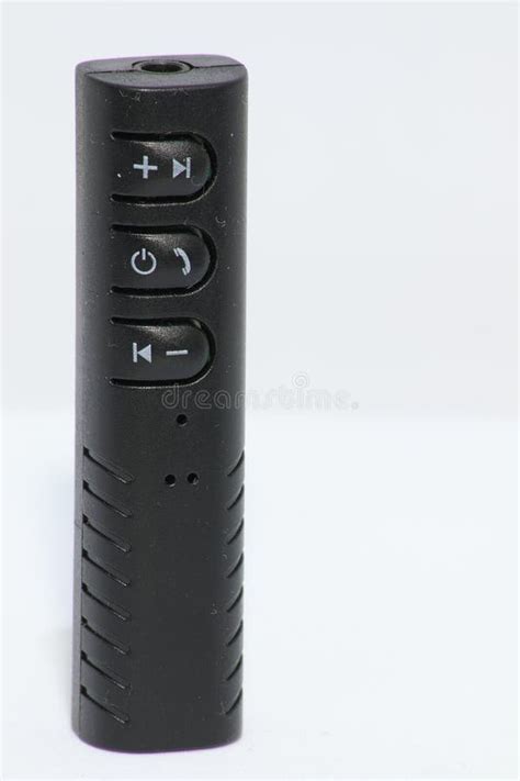 Bluetooth Audio Receiver Black Color Stock Image Image Of Receiver Communication
