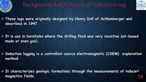 Introduction To Induction Logging Pptx