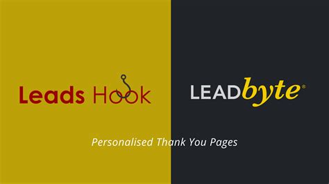 Personalised Thank You Pages With Buyer Data Leadshook And Leadbyte