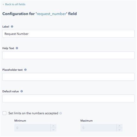 hubspot community minimum maximum number of characters in a field