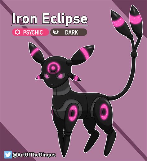 Oc Iron Eclipse A Future Paradox Form Of Espeonumbreon Rpokemon