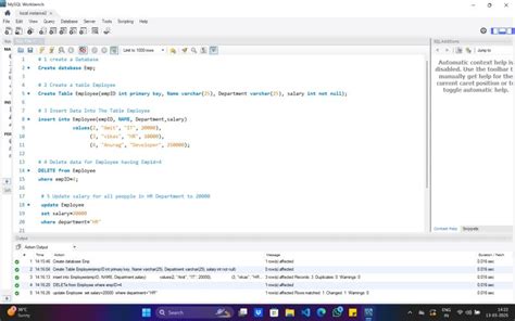 Sql Database Employeemanagement Dataanalytics Coding Anushka