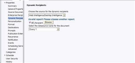 Dynamic Recipient Error XI Scheduler BusinessObjects Board
