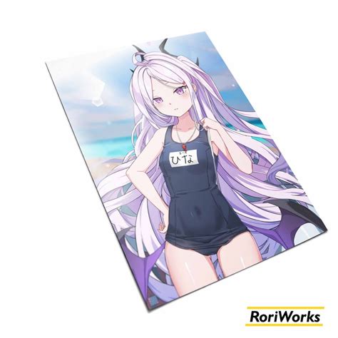 Hina Swimsuit Blue Archive Anime Art Print Etsy