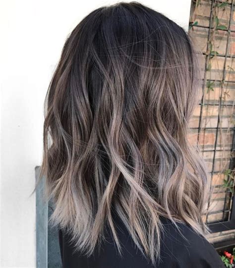 Ash Balayage With Dark Roots Silver Hair Color Hair Inspo Color