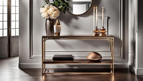 Open Console Table With Creative Arrangement Premium Ai Generated Image