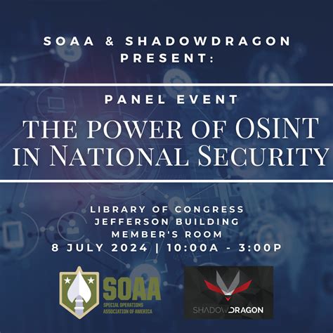 2024 Panel Event The Power Of Osint In National Security Soaa