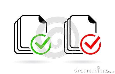 Document Spelling Grammar Control Icon Vector Illustration