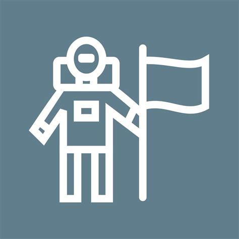 Man With Flag Line Color Background Icon 16346505 Vector Art At Vecteezy