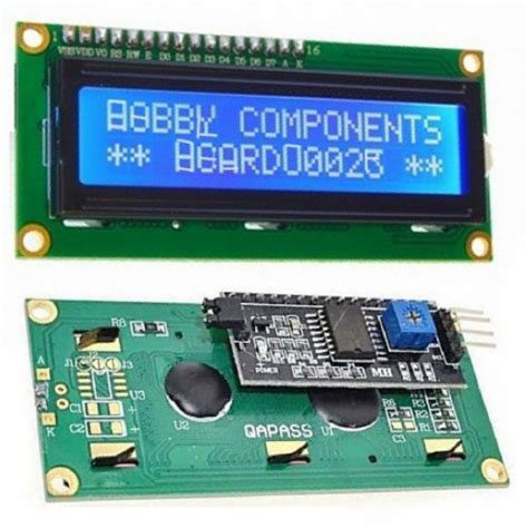 Lcd1602顯示模組 I2c介面 16x2藍底白字液晶lcd 已焊好iic轉接板pcf8574 適arduino 樹莓 蝦皮購物