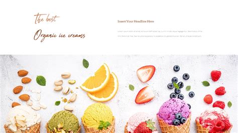 Organic Ice Cream Ppt Presentation Samplesbusinesstemplates