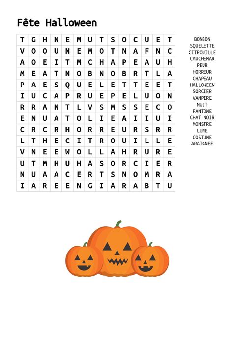 Halloween Mots Cachés Jeux Divers Maternelle La Salle Des Maitres