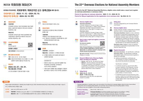 재외선거 국회의원 재외선거 신고신청 안내 상세보기공지사항주과테말라 대한민국 대사관