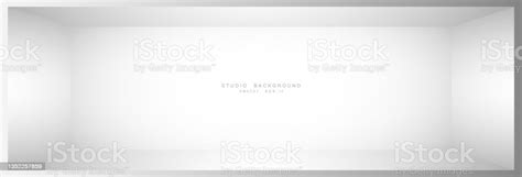 빈 흰색 회색 그라데이션 스튜디오 룸 배경 크리에이티브 프로젝트를 위한 카피스페이스가 있는 배경 조명 인테리어 벡터 일러스트 Eps 10 0명에 대한 스톡 벡터 아트 및