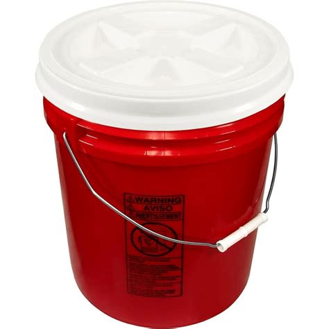 5 Gallon 90 Mil Bucket With Gamma Seal Lid White