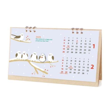 2025calendar 卓上カレンダー2025年 ウッドパーツ Apj アニマル ナチュラル インテリア Apj 2025 Cl 206