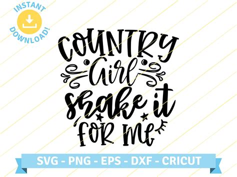 Country Girl Shake It For Me Luke Bryan Country Song Lyrics Etsy