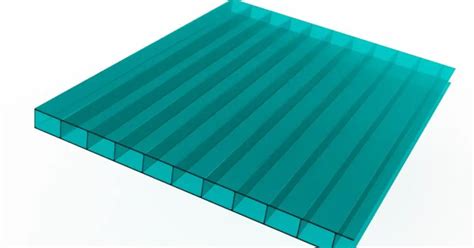 Cellular Polycarbonate Unaplast Turquoise