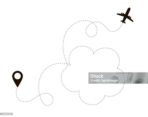飛機虛線飛機飛行路線路徑帶起始點向量圖的虛線平面軌道向量圖形及更多信息圖形圖片 信息圖形 健保和醫療 商務 Istock