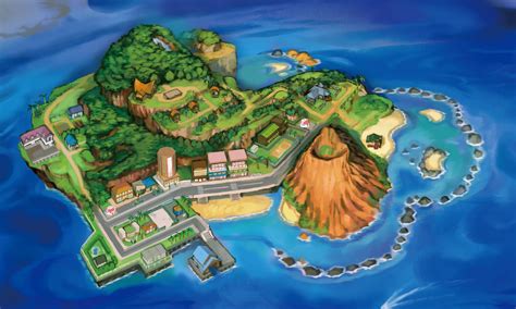 Pokemon Alola Region Labeled Map Images And Photos Finderpokemon Alola