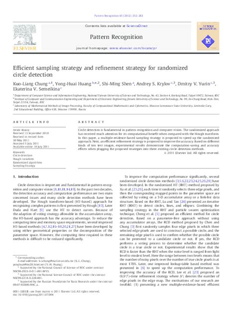 Pdf Efficient Sampling Strategy And Refinement Strategy For