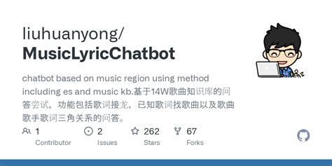 Github Liuhuanyong Musiclyricchatbot Chatbot Based On Music Region Using Method Including Es