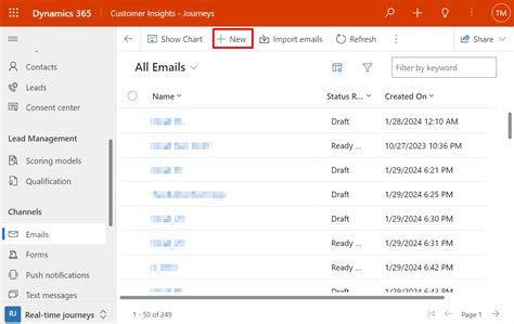 マーケティング電子メール メッセージを作成して設計する Dynamics 365 Customer Insights
